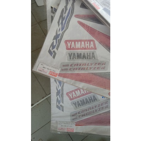 Sticker RXZ / MORITAKA RXZ CATALYZER Merah first model | Shopee Philippines