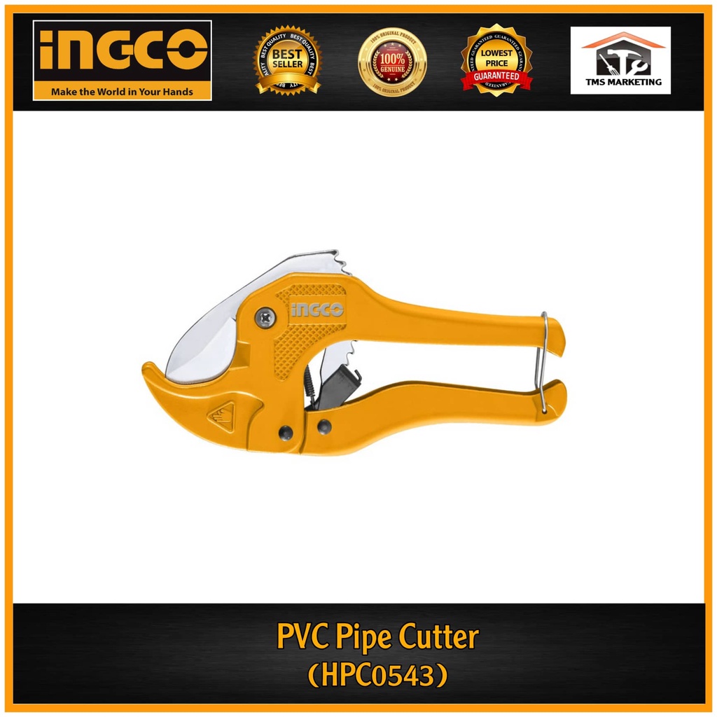 INGCO 193mm 3-42mm PVC Pipe Cutter HPC0543 | Shopee Philippines