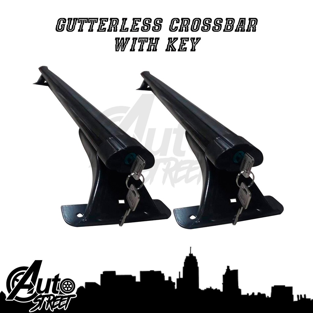 Universal Aluminum Gutterless Crossbar with Key for HATCHBACK Cars ...