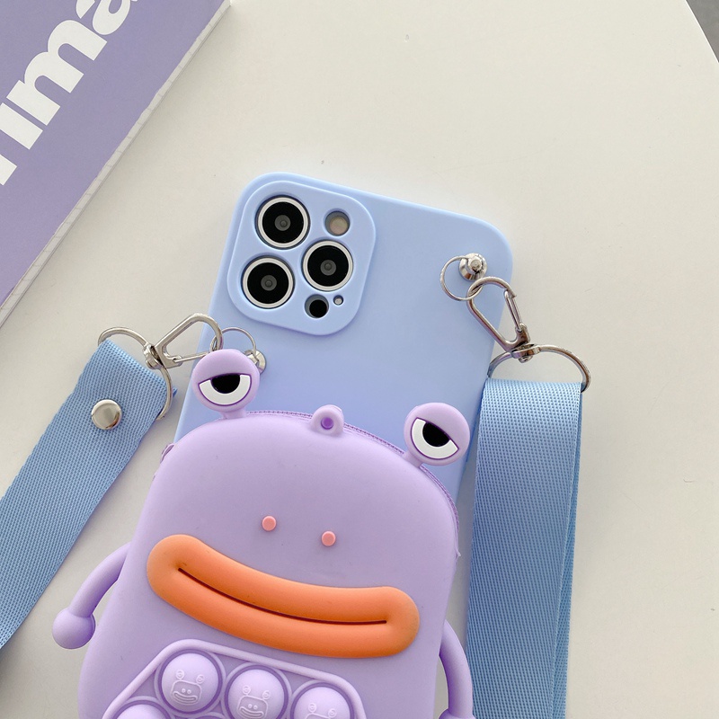 Cute Frog Coin Purse Casing For Vivo Y93 Y91C Y91 Y95 Y85 V9 V15 V11 ...