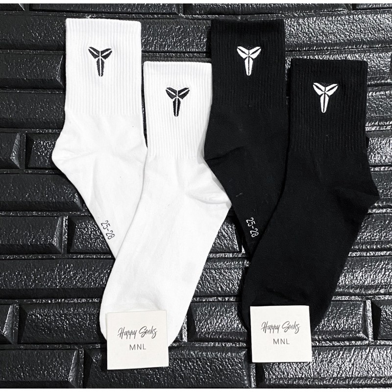 Kobe Embroidery -Mid Cut Iconic Socks | Shopee Philippines
