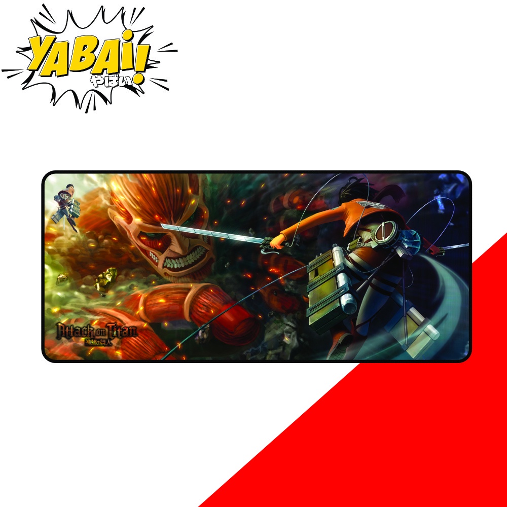Yabaii SNK Attack on Titan Large Mouse Pad Anime Mousepad Gaming Mouse ...