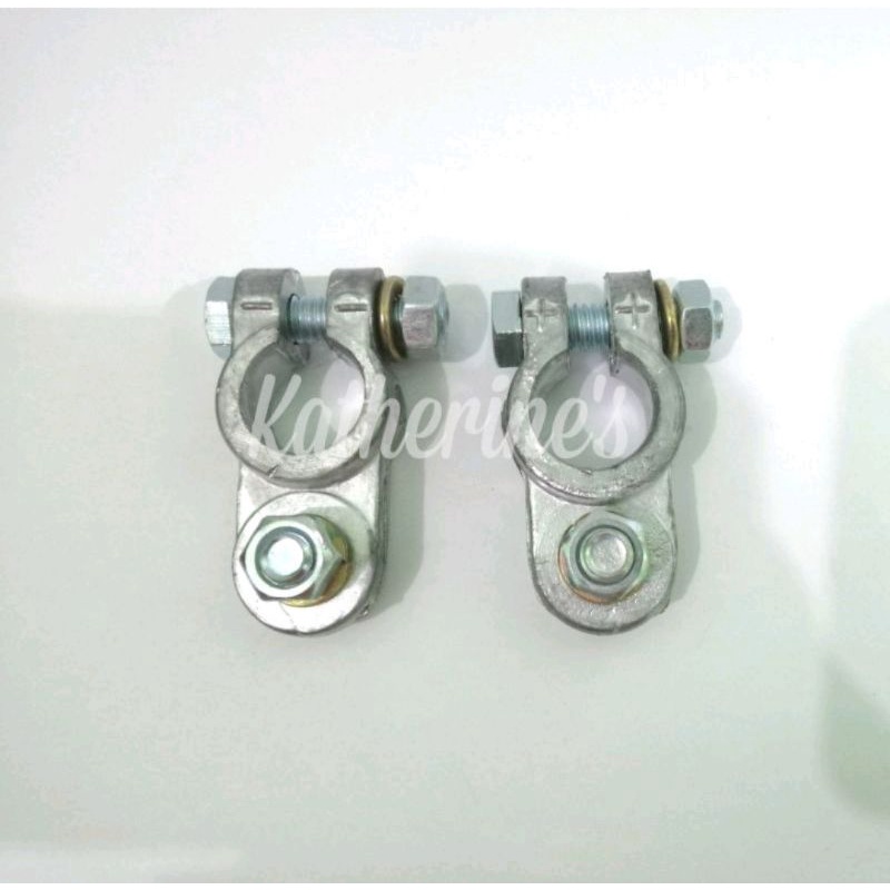 1 Pair Battery Terminal ( Positive and Negative) made of lead / tingga ...