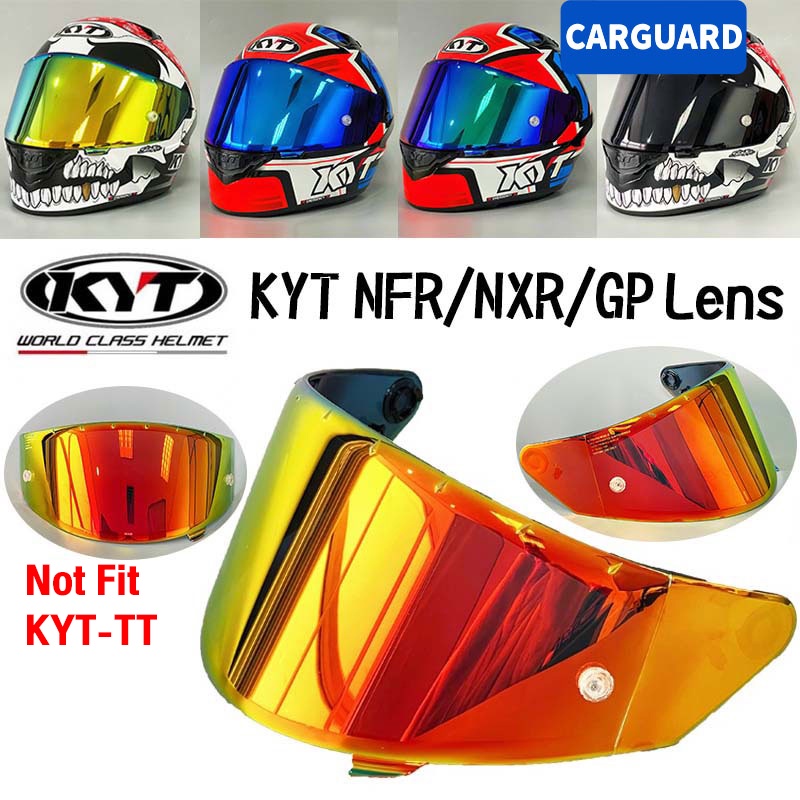 Carguard KYT NFR/NXR/GP Lens Visor Revo Lens Fit for KYT Helmet Iridium ...