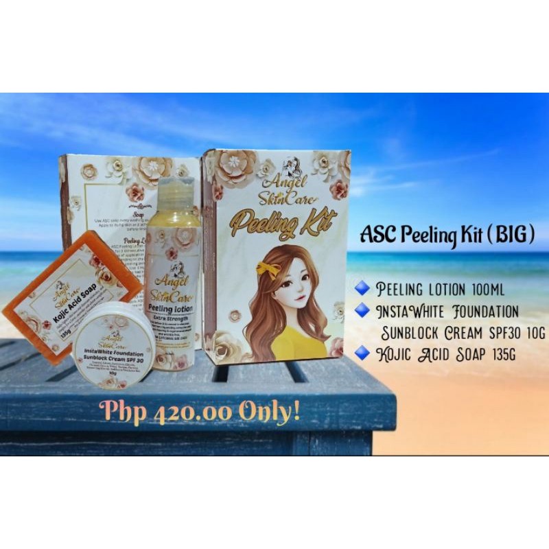 (ORIGINAL) Angel SkinCare Peeling Kit ( Big Kit ) | Shopee Philippines