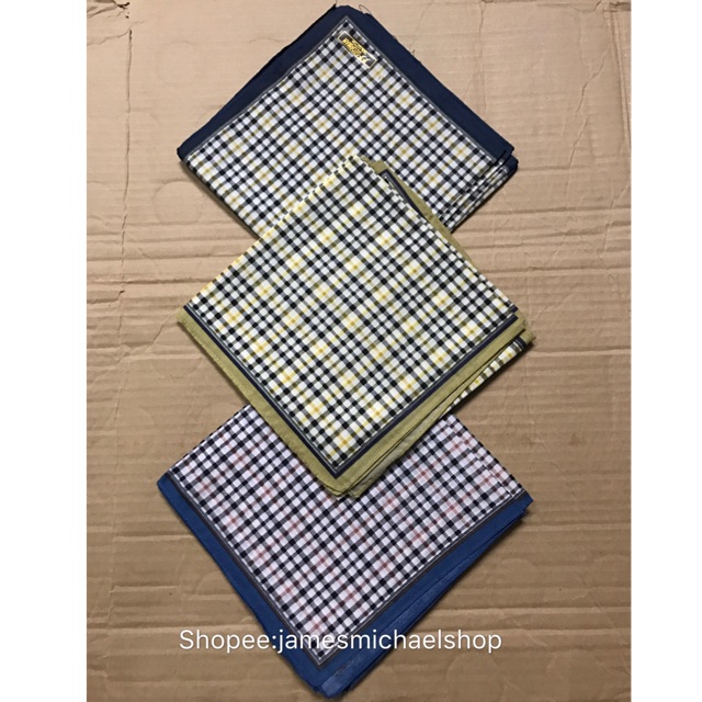 12pieces men's georman Handkerchief cotton panyo | Shopee Philippines