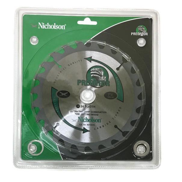 Nicholson Circular Saw Blade 7-1/4 Inches 24 Teeth for Wood | Shopee ...