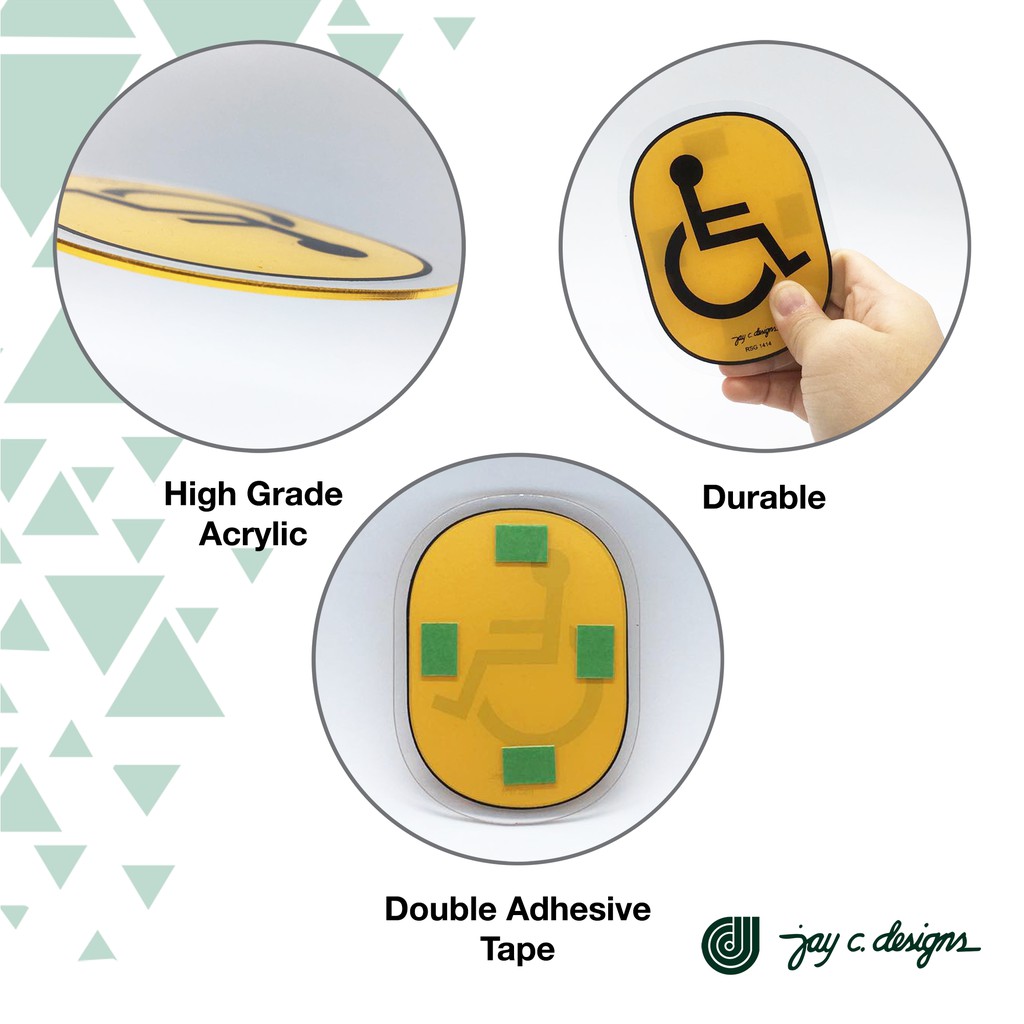 Jay C. Designs Acrylic Signs Accessible Entrance Signage 1414 | Shopee ...