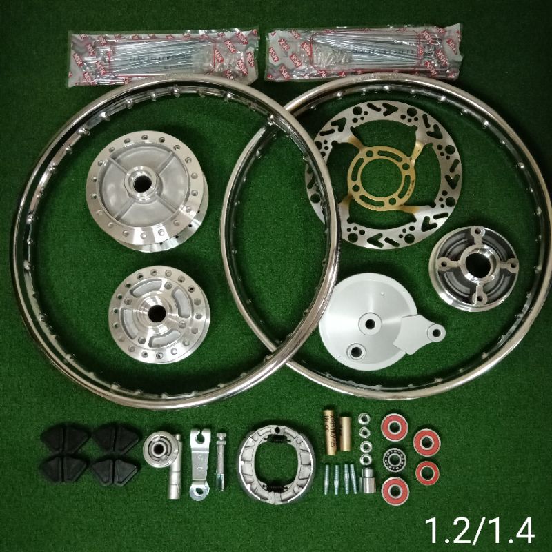 MSK COMPLETE SET REAR AND FRONT (XRM/WAVE) | Shopee Philippines