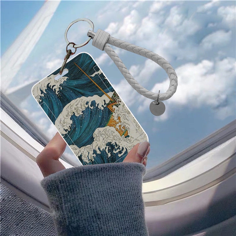 The Great Wave Off Kanagawa Name Tag Student Card Protective Cover Bus ...