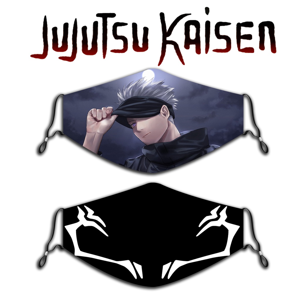 JUJUTSU KAISEN FACE MASK CUSTOM SATORU GOJO SUKUNA ANIME WASHABLE ...