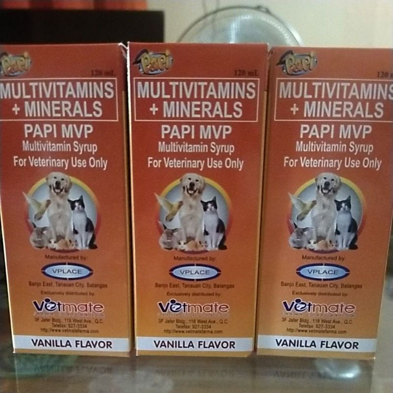 PAPI MVP 120ML Multivitamins and Mineral Syrup for Dogs and Cats ...