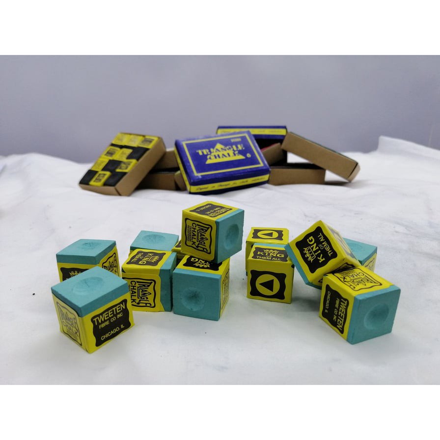 * 3pcs LIGHT GREEN Triangle Tisa ng Bilyaran / Billard Cue Chalk ...
