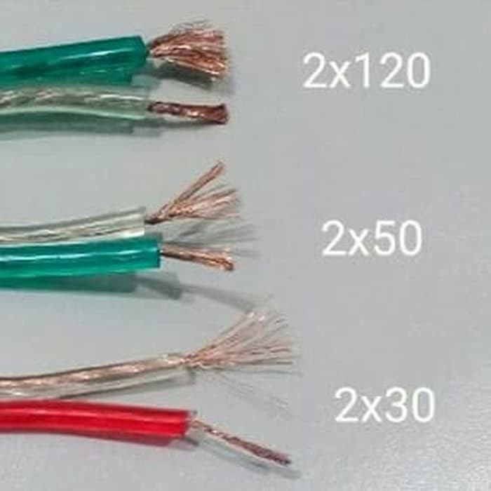 Transparent fiber monster cable 2x30 / 2X50 / 2x80 / 2X120 2x80 mm ...
