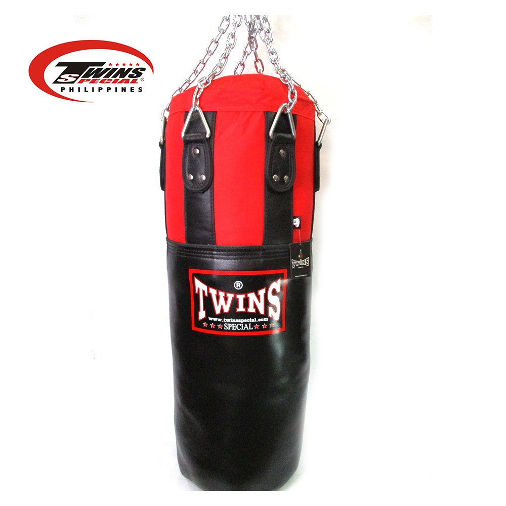 Twins Special Heavy Duty Punching Bag Filled Already [Black/Red ...