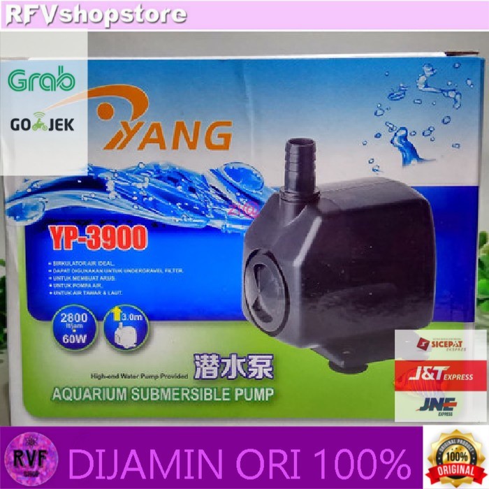 POND WATER PUMP BEST IMMERSIVE AQUARIUM PUMP YP 3900 ORIGINAL | Shopee ...