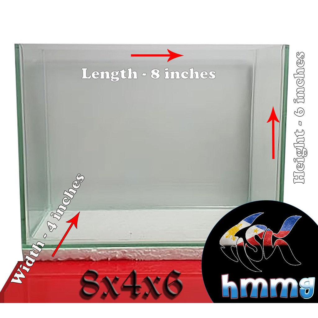 Betta Tank, for pet grooming, (MAXIMUM of 2 TANKS per CHECKOUT) 8x4x6 ...