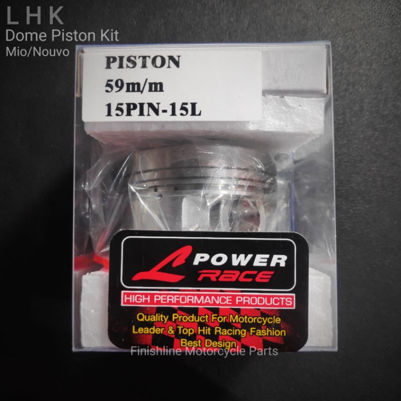 LHK GY6 Mio Sporty Blank Dome Piston Set Kit 59 61 63 65 to 72mm Pin 15 ...