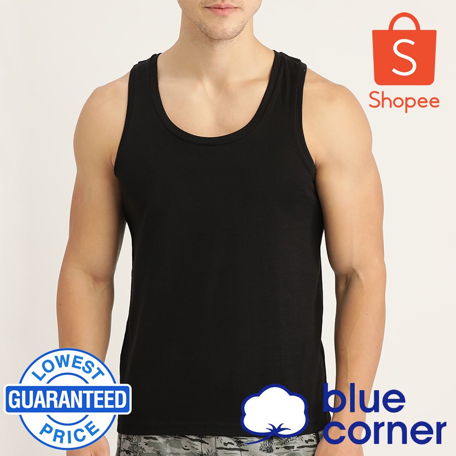 Blue Corner Pure Cotton Sando Tank Top for Men Adult | Shopee Philippines