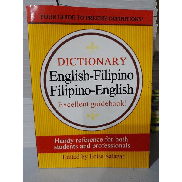 DICTIONARY ENGLISH-FILIPINO | Shopee Philippines