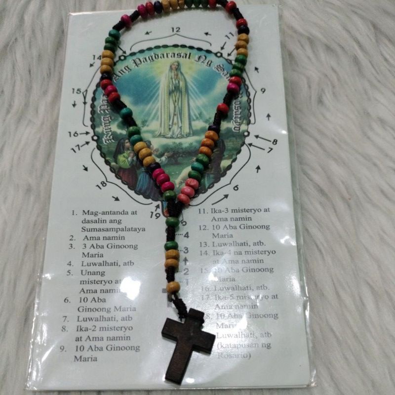 ROSARY GUIDE WITH PLASTIC COVER. | Shopee Philippines