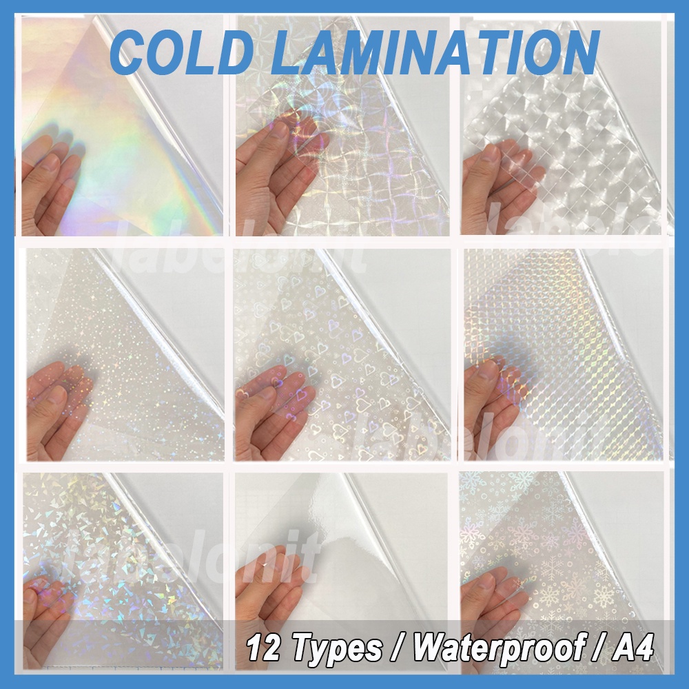 Cold Laminate Film A4 Size | 10 Sheets | Self-adhesive Sticker Matte ...