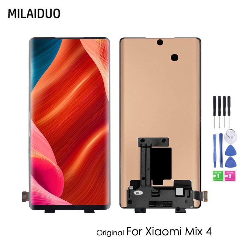 6.67'' Original LCD For Xiaomi Mix 4 2106118C AMOLED LCD Display Touch Screen with Fingerprint ...