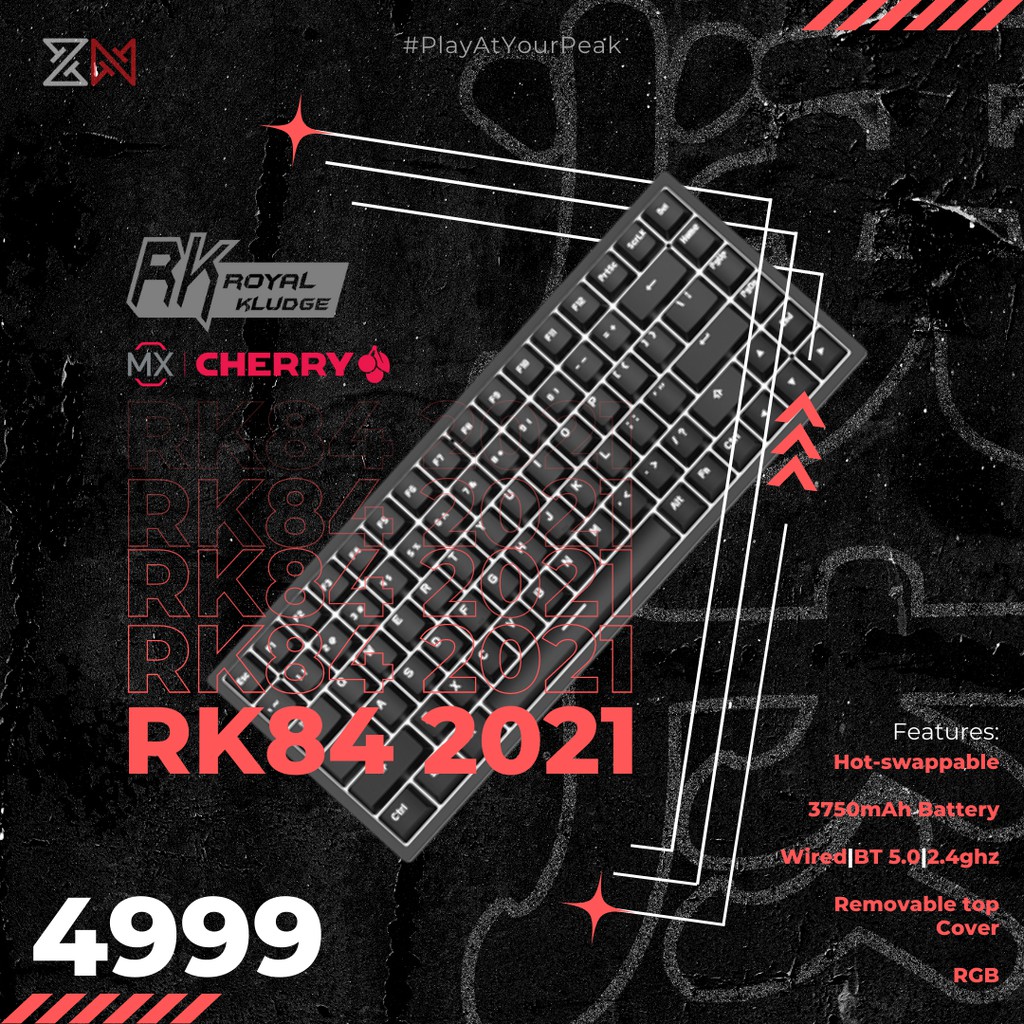 RK84 2021 version RGB Wireless Mechanical Keyboard | Shopee Philippines
