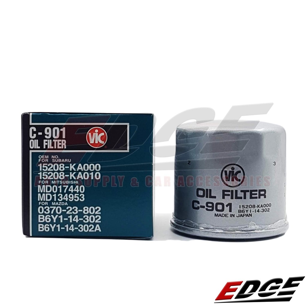 Vic C-901 Car Oil Filter For Mazda 323 Astina Familia Ford Lynx Hyundai ...