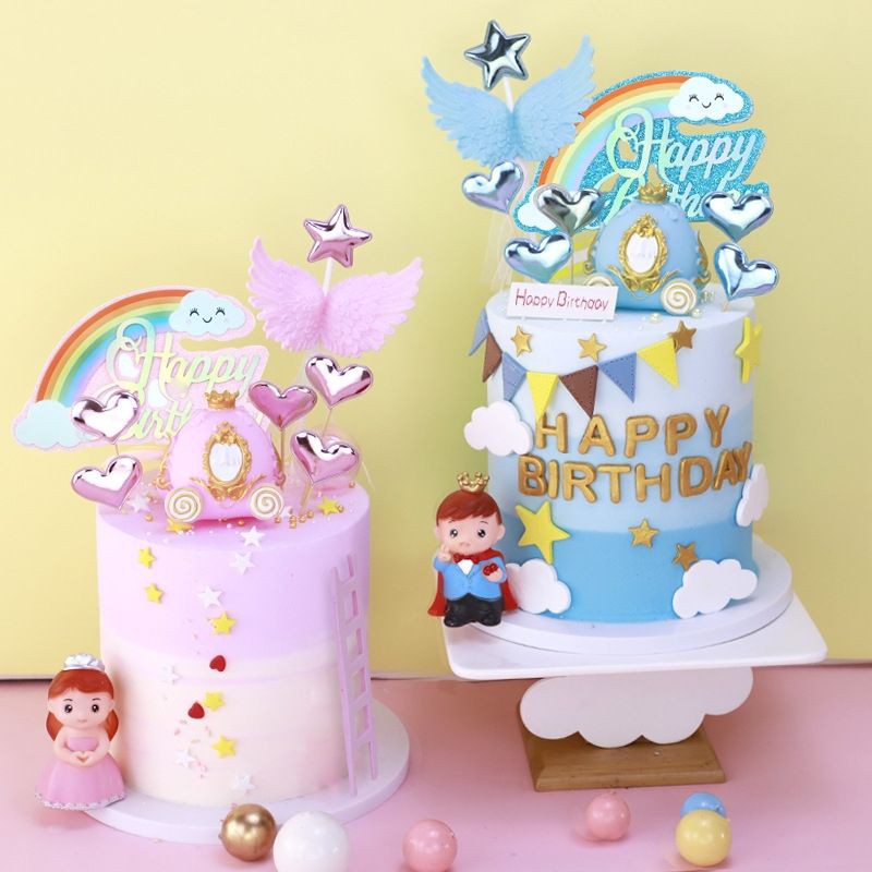 Princess and Prince Themed Cake Topper Set | Shopee Philippines