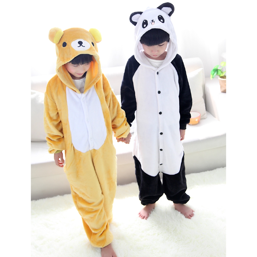 Pajamas For Children Baby Girls Pyjamas Boy Sleepwear Animal Bear Panda ...