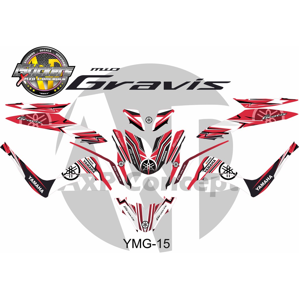 Yamaha Mio Gravis Decal Kit YMG-15 | Shopee Philippines