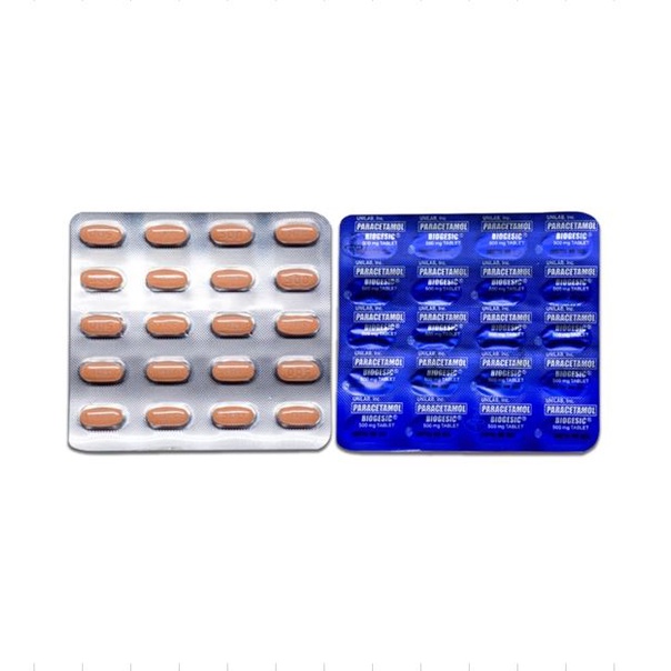 BIOGESIC Paracetamol 500mg (Sold per tablet) | Shopee Philippines