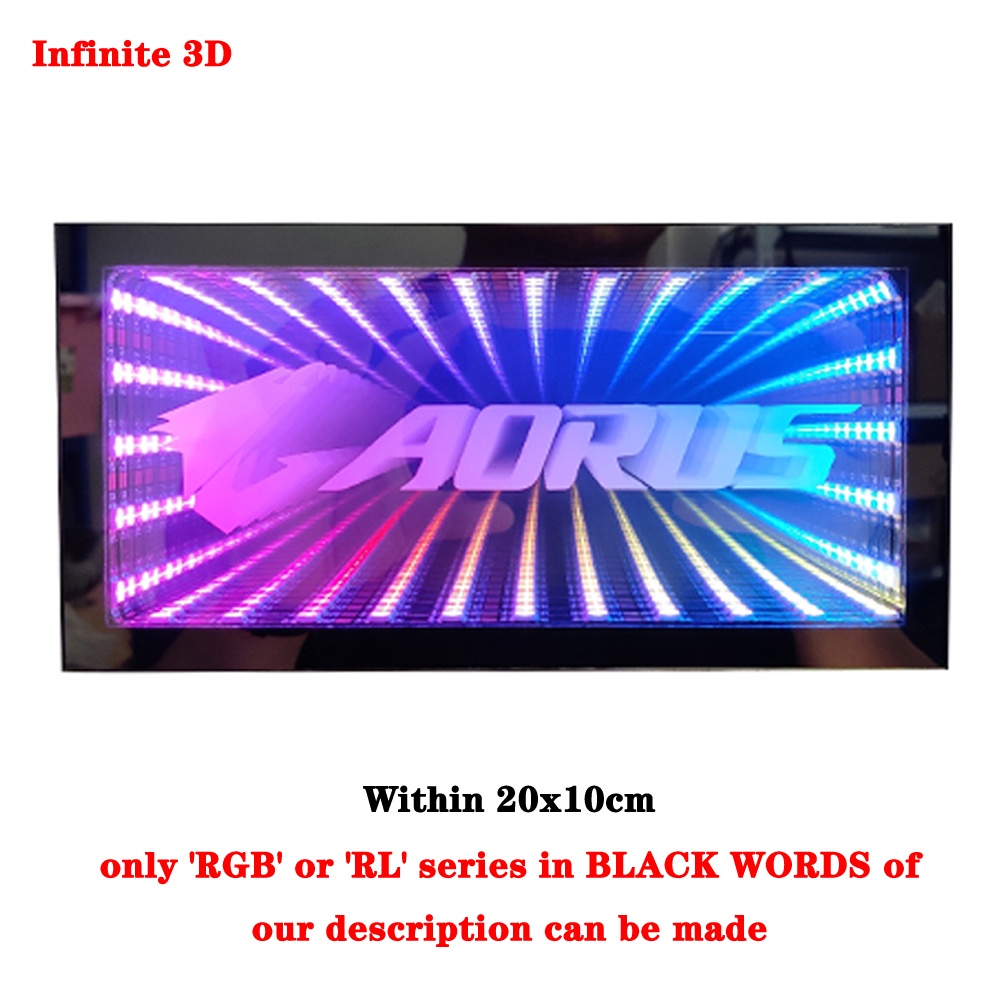 Infinity RGB Panel Infinite 3D PC Case Lighting Plate Custom Chassis ...