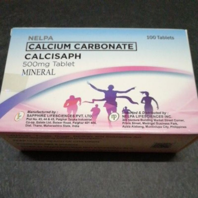 Calcie / Calcisaph / Ambical Calcium Carbonate 500mg 100 tablets ...
