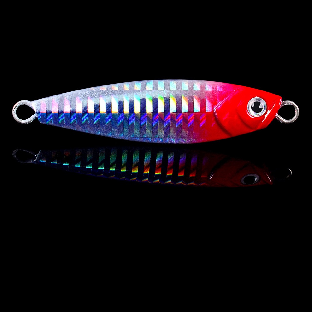 Jigging Hook Spinner Bait 7g/10g/15g/20g/30g Laser Metal Jig Umpan Casting Spoon Fishing Lure ...
