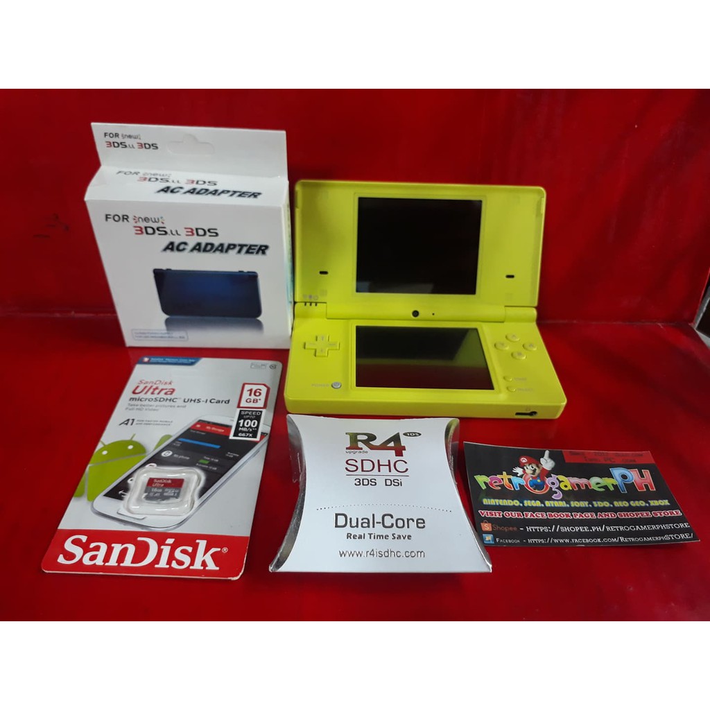 Nintendo DSi + R4 w/ 200+ Games Installed Bundle (Japan) (Please Read ...