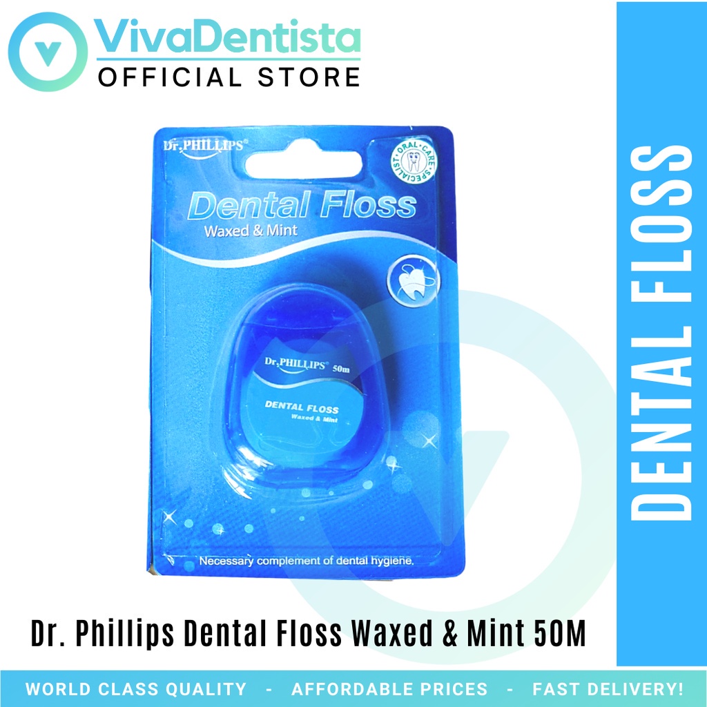 Dr. PHILLIPS Dental Floss (50m) | VivaDentista Dental Supply | Shopee ...