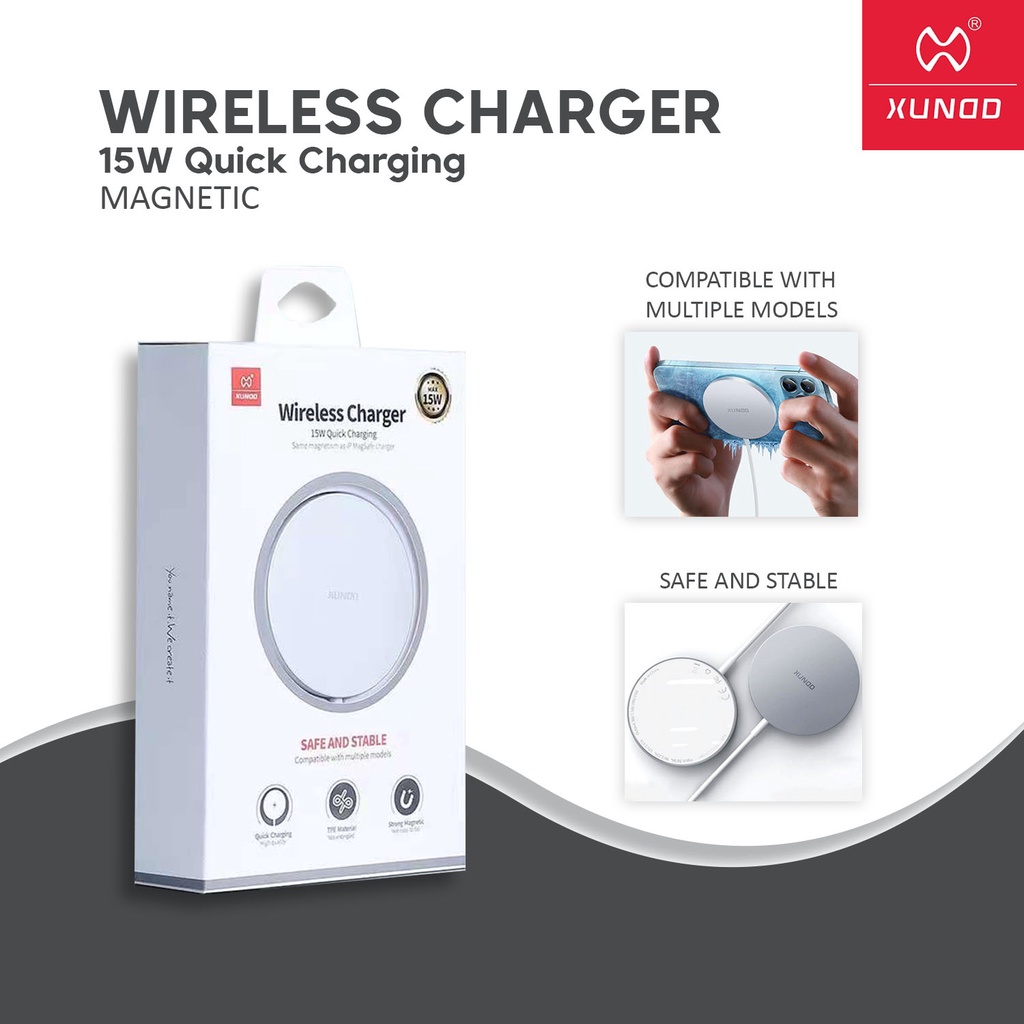 XUNDD Wireless Magnetic Charger (Compatible with multiple models ...