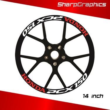 Honda PCX Motorcycle Motorbike Rim Sticker Decal | Shopee Philippines