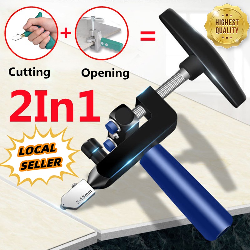 Manual Tile Mirrors Cutter Multi-Functional Glass Cutter Set Ceramic ...