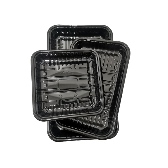 100pcs Fruit Tray Meat Fish Vegetable Food Grade Tray PP Plastic Frozen ...
