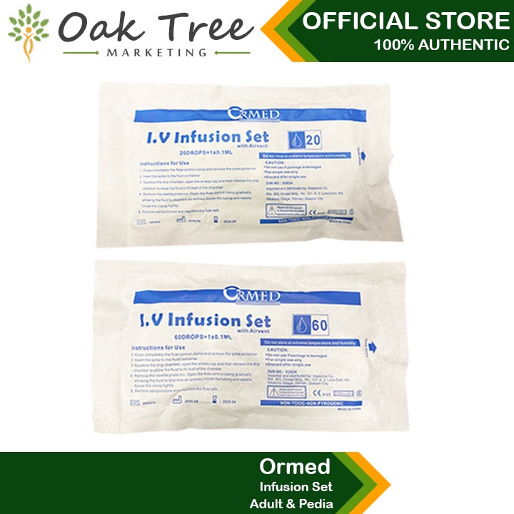 Ormed 25Pc Pack Infusion Set - Macroset And Microset | Shopee Philippines