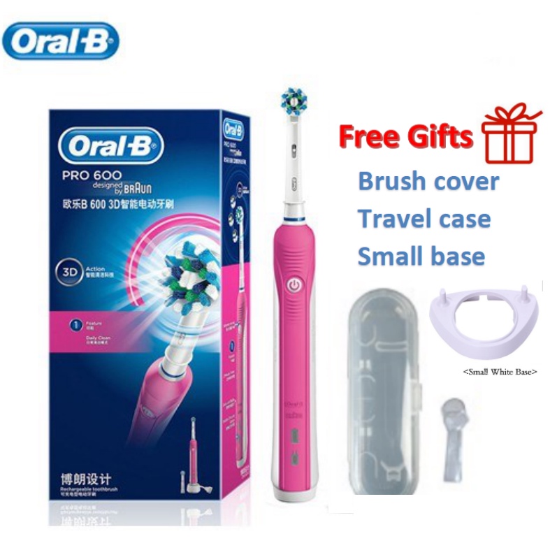 Oral-B PRO 2000 Electric Rechargeable Toothbrush with one Cross Action Brush Head and One ...