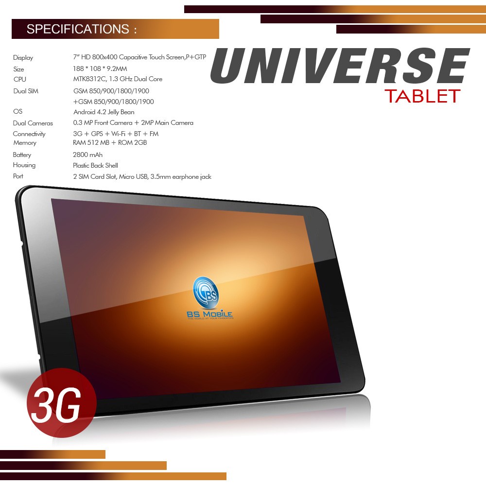 BS mobile Phablet Tablet 7 inches Camera | Shopee Philippines