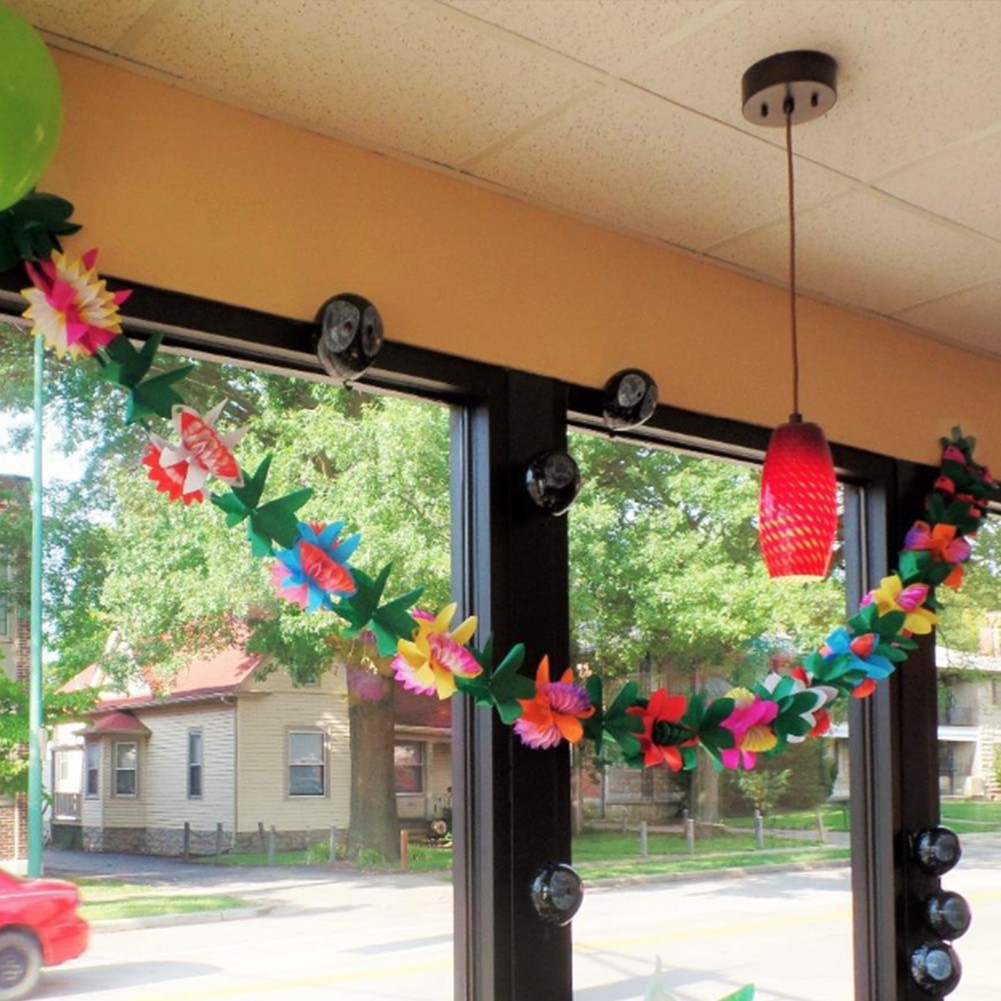 Hawaiian Holiday 3m Colorful Paper Garland Birthday Paper Garland ...