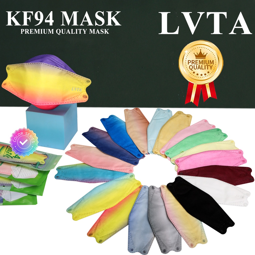 Mask KF94 Face Mask LVTA Mask 4 Layer Non-woven Protection Filter 3D ...