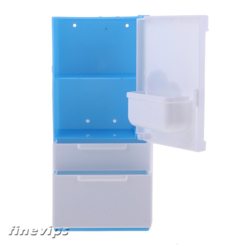 Mini Refrigerator Toy Fridge Model Pretend Toy For Dolls | Shopee ...