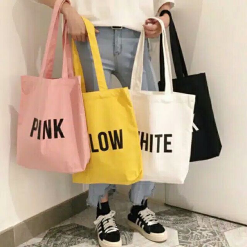 Women's Tote Bag Color Writing Simple Daily Women's Bag (Color ...