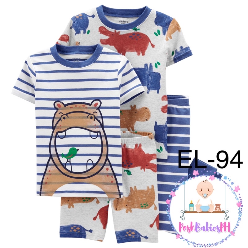 Original / Authentic Dual Pack PJ Pajama Short and Pants Set | Shopee ...